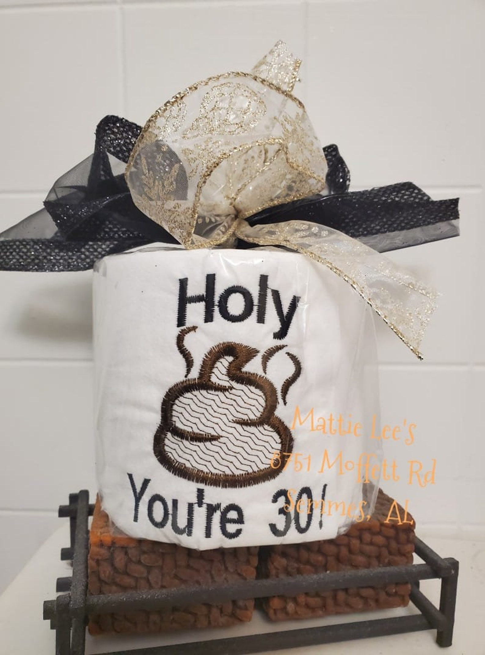Monogrammed Toilet Paper Holy Crap, Poop, Sh!# Your 30, 40, 50, 60 (any ...