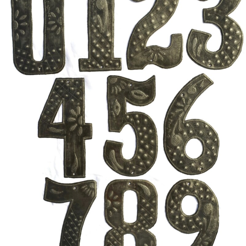 Rustic House Numbers - Etsy