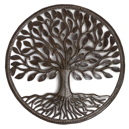 Curly Tree of Life Metal Wall Art Entryway Decor Living - Etsy