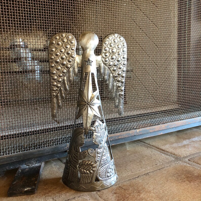 Standing Angel Table Top Décor Festive Holiday Home | Etsy