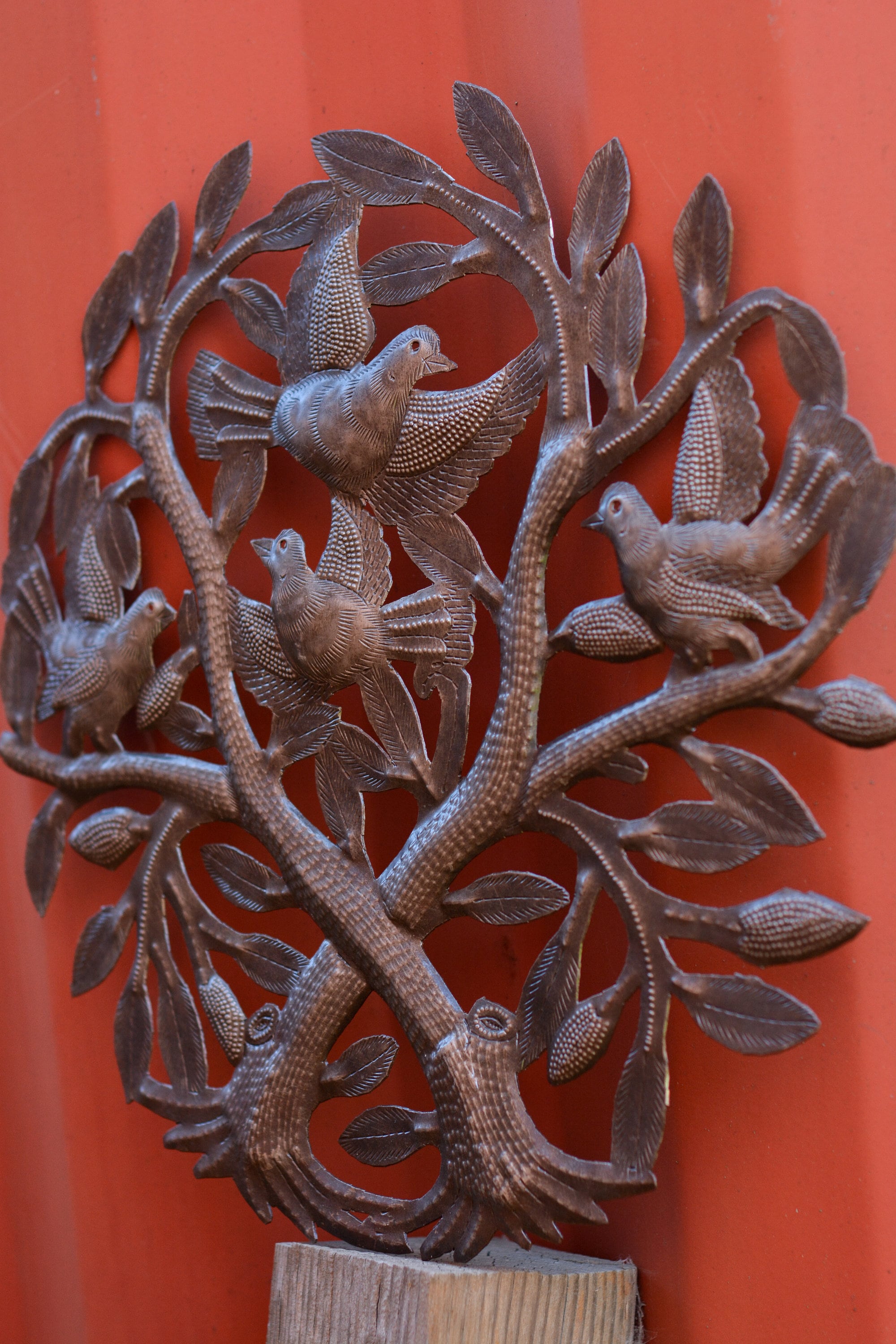 Small Round Double Tree With Birds Family Tree Decorative | Etsy