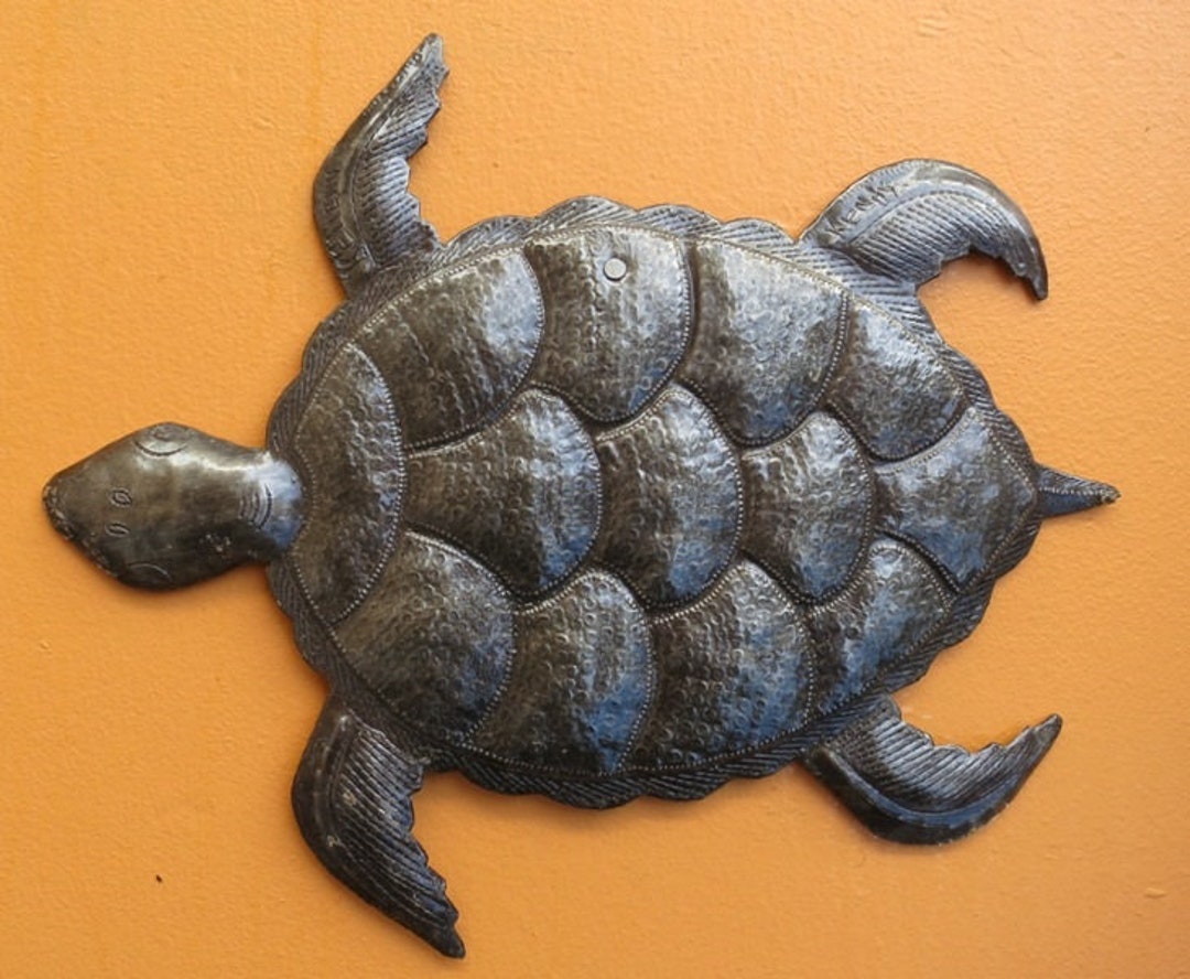 Decorative Sea Turtle 12 X 10 Wall Hanging Metal Plaques, Beach Theme ...