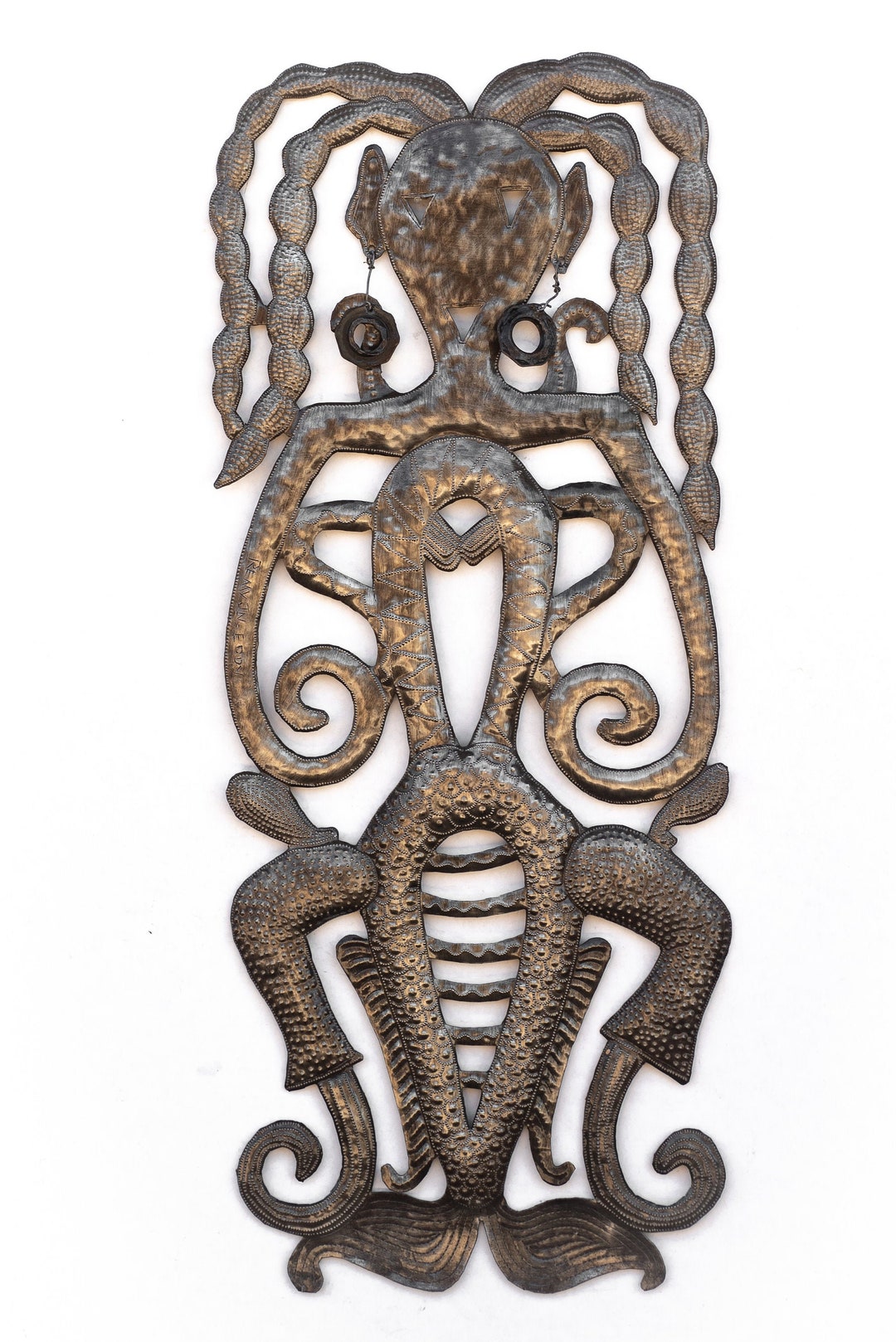 Handmade Haitian Art, Voodoo Creature With Earrings, Fair Trade Decor ...
