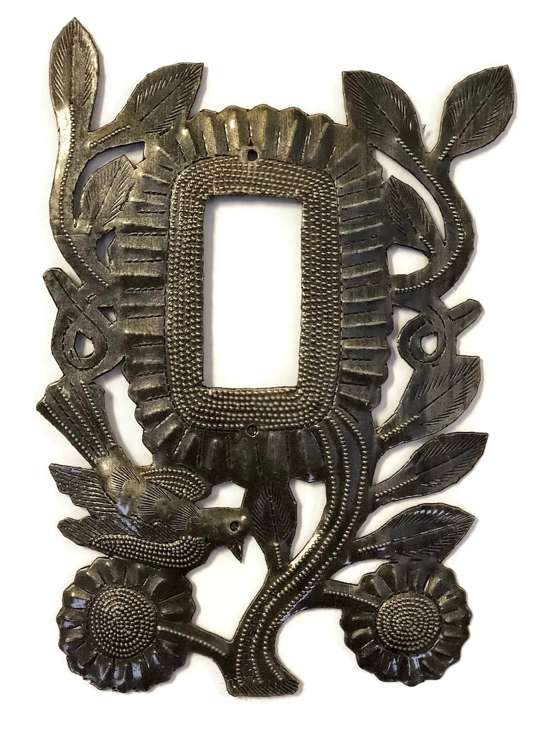 Decorative Electric Plate Cover Flowers and Branches Rocker | Etsy