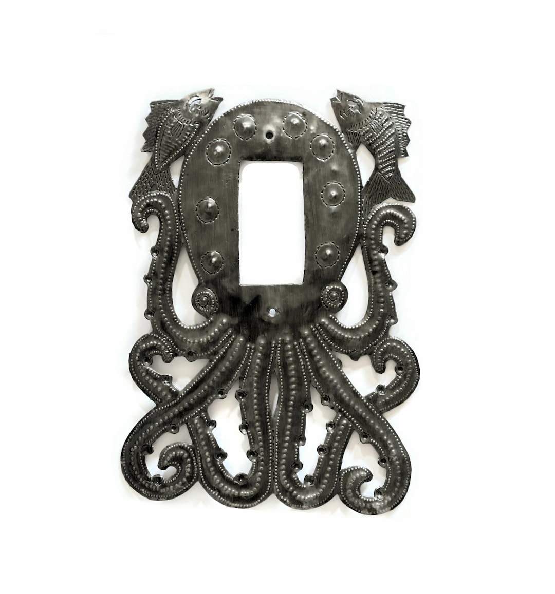 Handmade Haitian Metal Art Octopus Outlet Switch and Rocker - Etsy