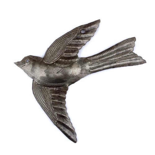 Small Metal Accent Bird Decorative Wall Hanging Figurine | Etsy