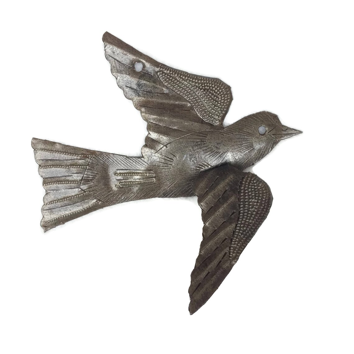 Small Metal Accent Bird Decorative Wall Hanging Figurine | Etsy