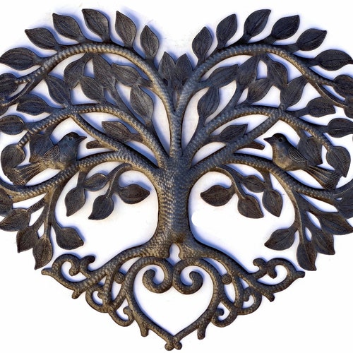 Tree of Life Heart Metal Wall Art Skilwerx Nature - Etsy