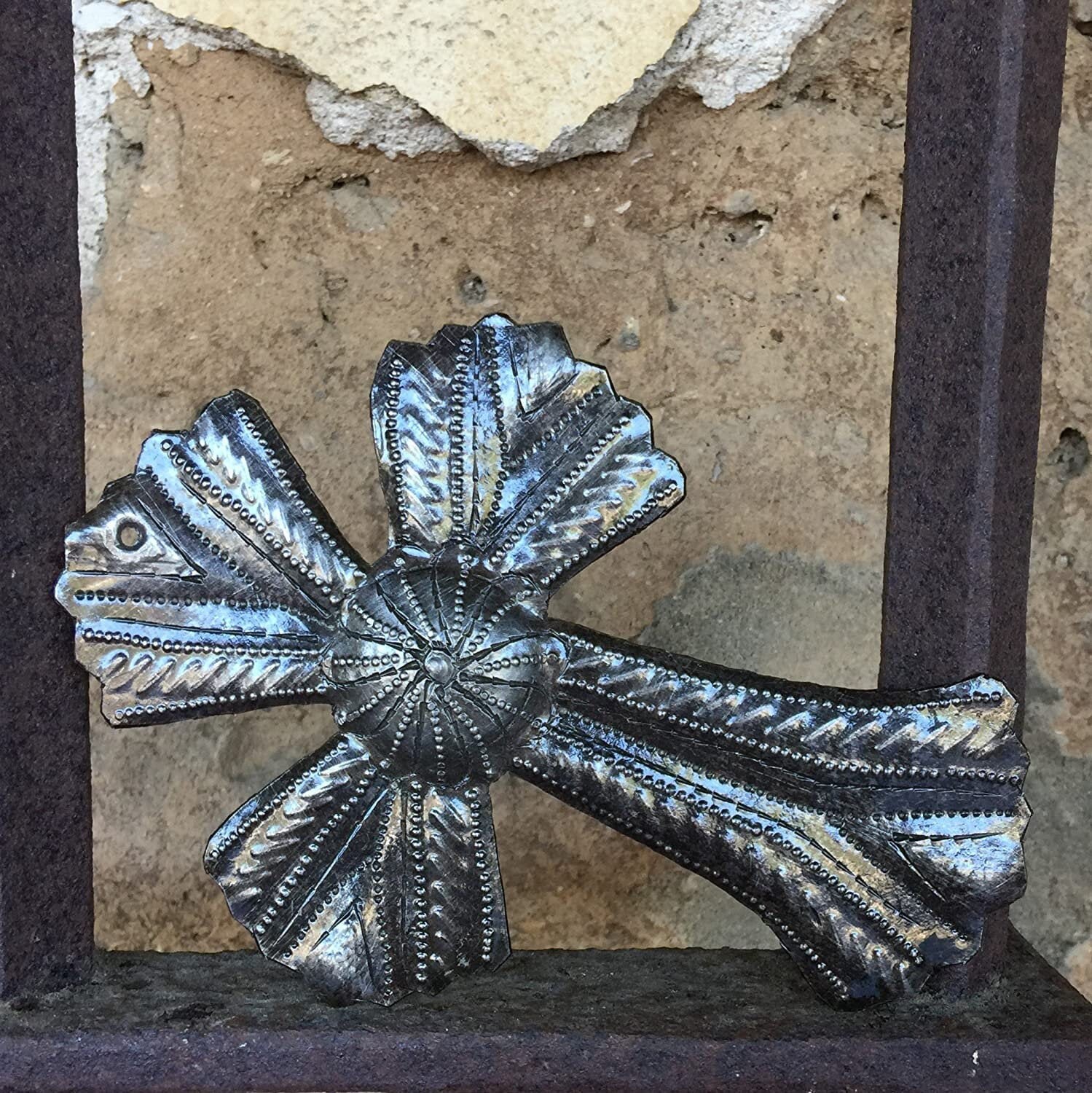 Decorative Small Metal Cross With a Embossed Flower Gift - Etsy UK
