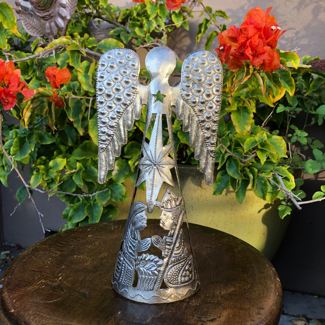 Standing Angel Table Top Décor, Festive Holiday Home Decorations ...