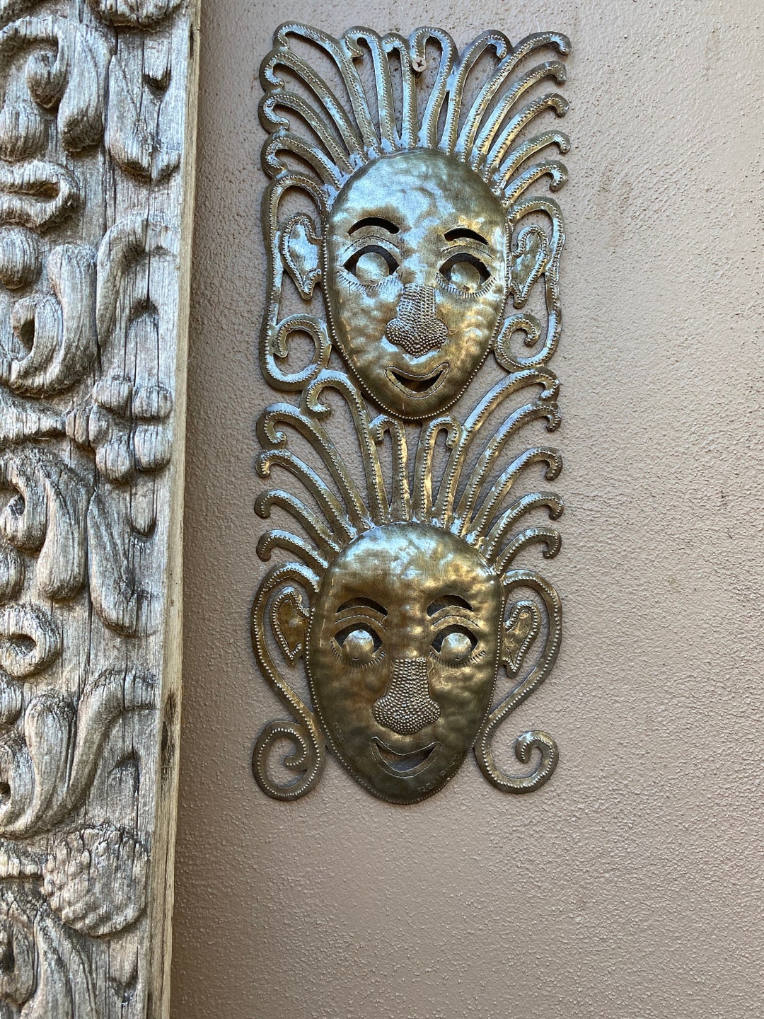 Double Trouble Mask Indoor Outdoor Twins Bring Luck Haitian - Etsy