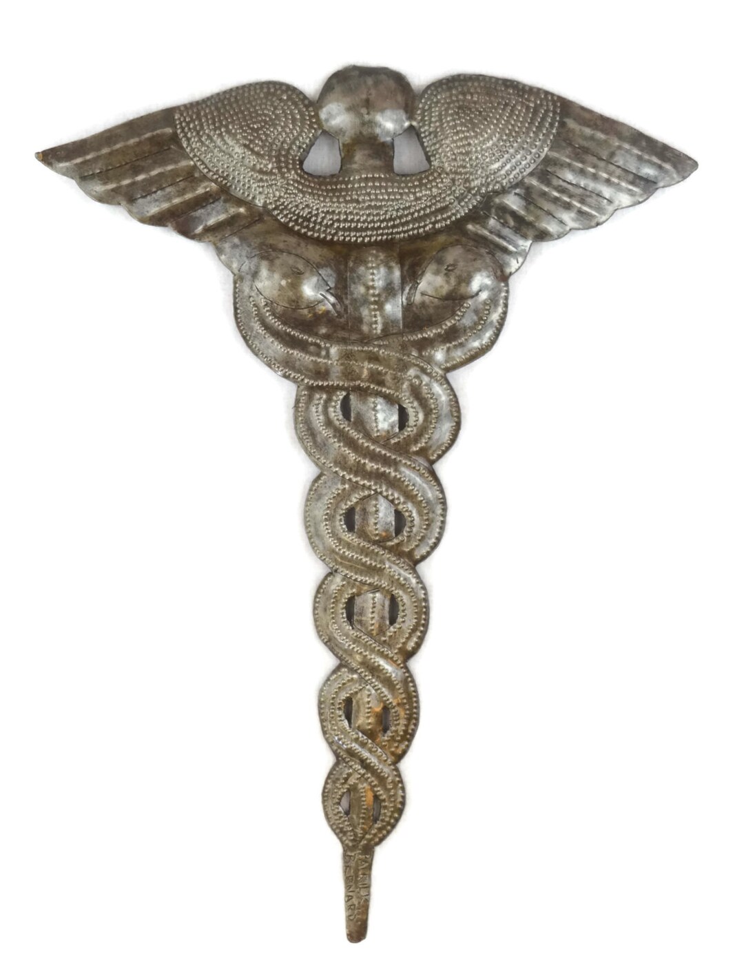 Hippocrates Staff Symbol, Medical Office Decoration, Handmade in Haiti ...