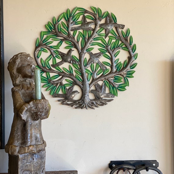 New Painted Tree of Life with Birds Decorative Family Living | Etsy