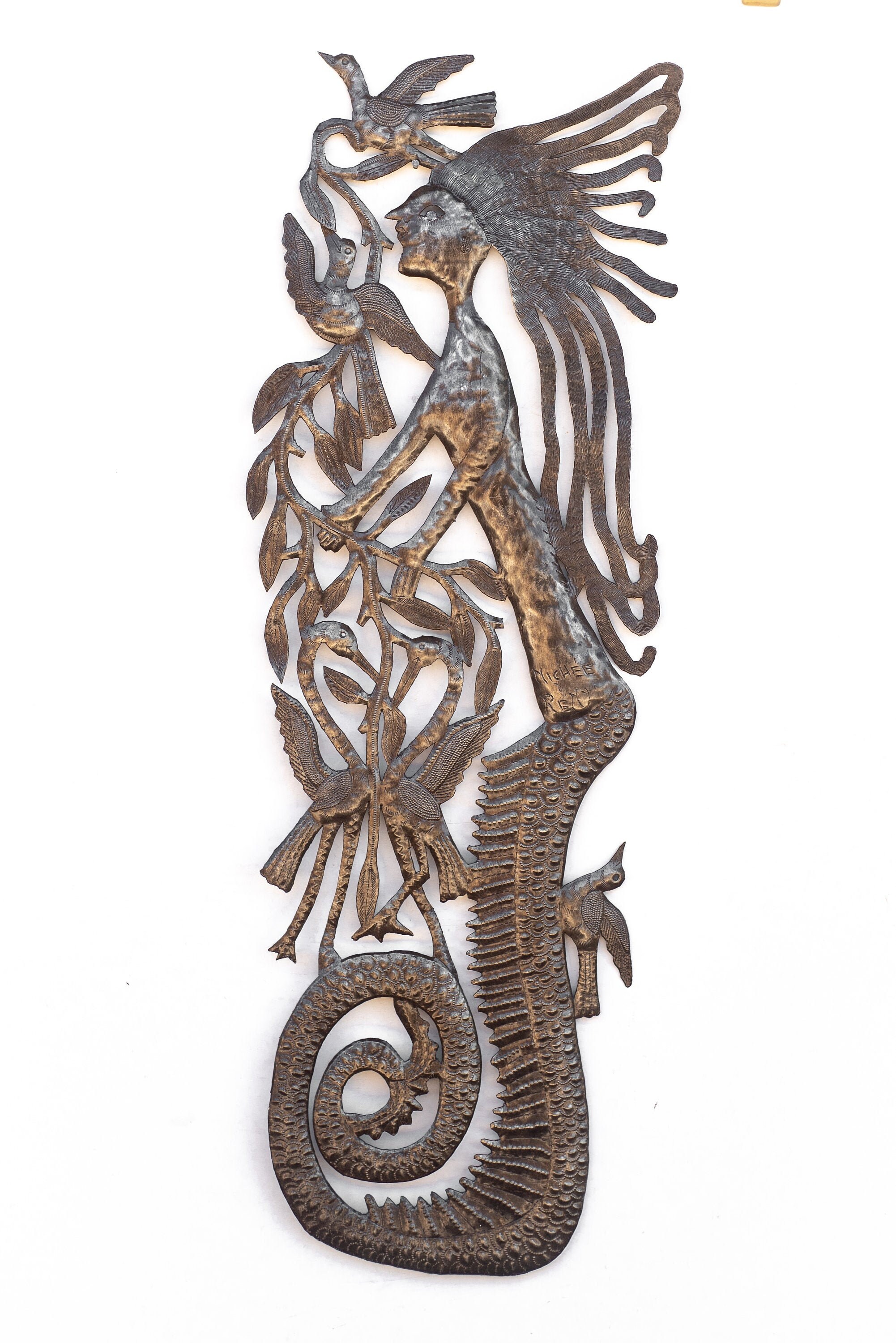Home Décor Wall Décor Handmade Haitian Decor Mermaid & Bird Voodoo ...