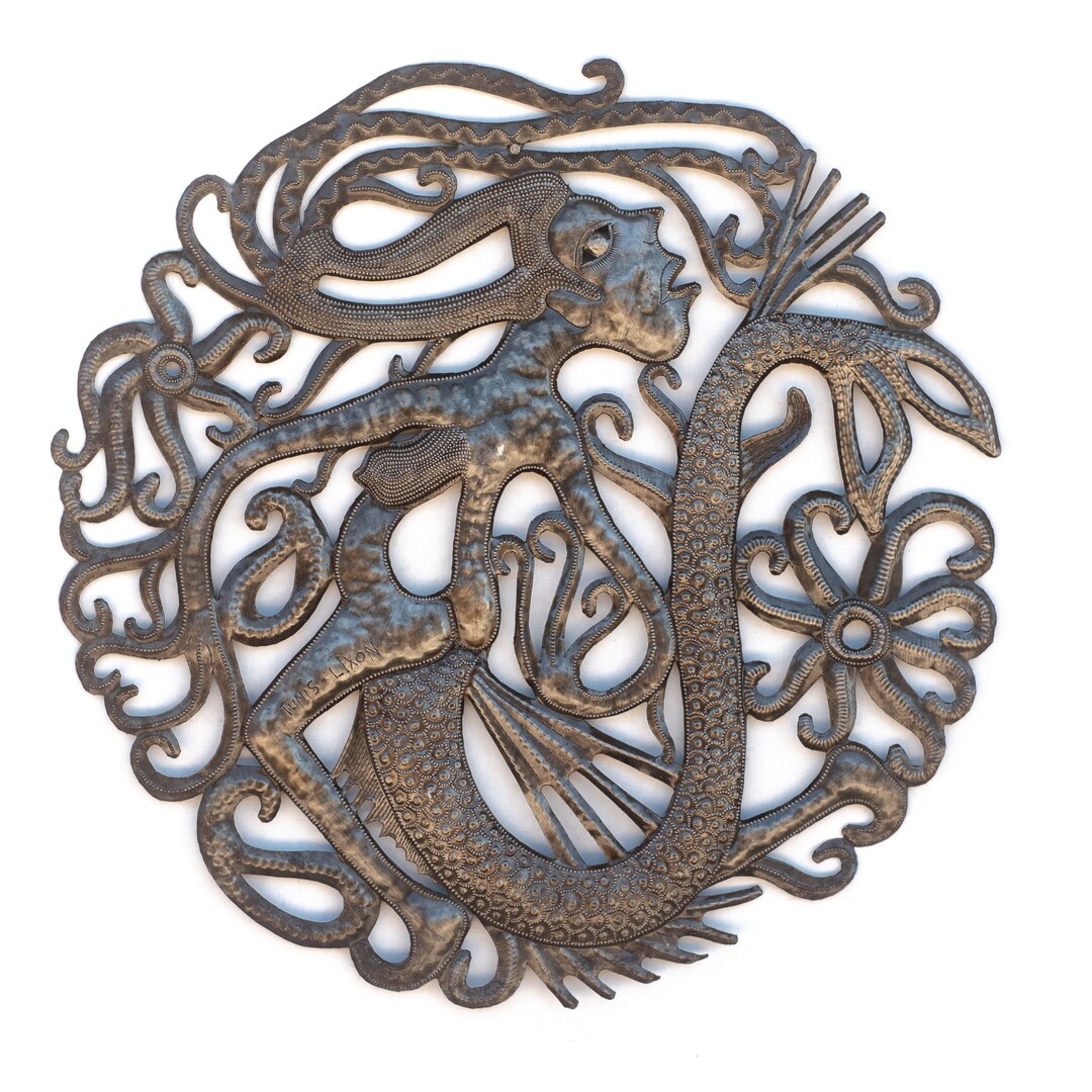 Handcrafted Haitian Home Decor, Mermaid Voodoo Art, Fair Trade ...