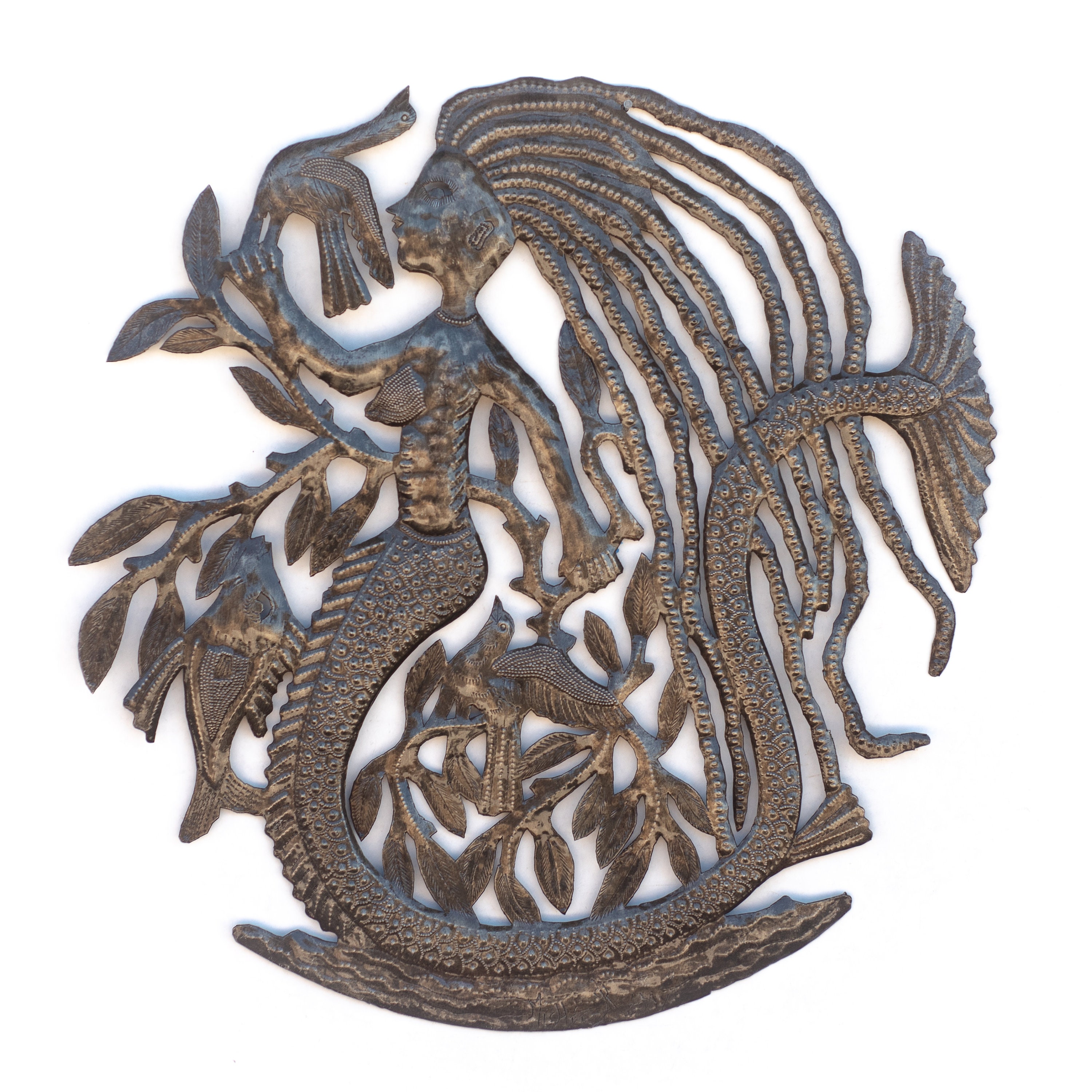 Home Décor Wall Décor Handmade Haitian Decor Mermaid & Bird Voodoo ...