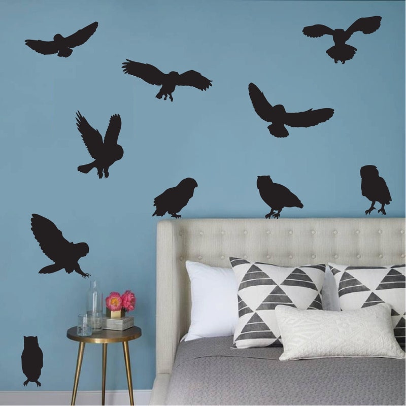 Owl Wall Decal - Etsy