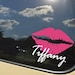 Sexy Lips With Name Kiss Car Decal 5" Wide Love Makeup Lip Stick - Etsy