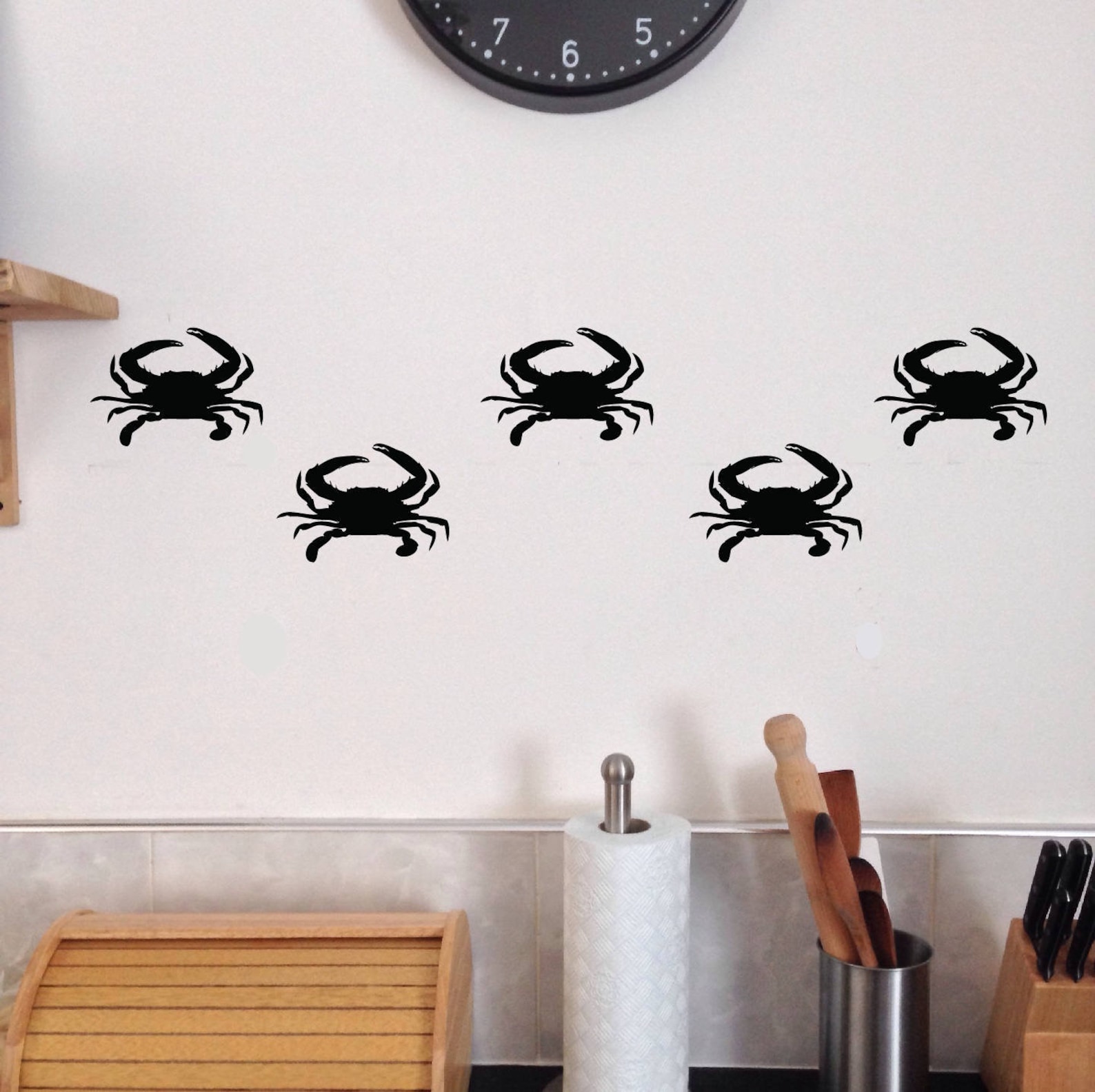 Crab Wall Decals Set of 10 Ocean Beach House Bedroom - Etsy