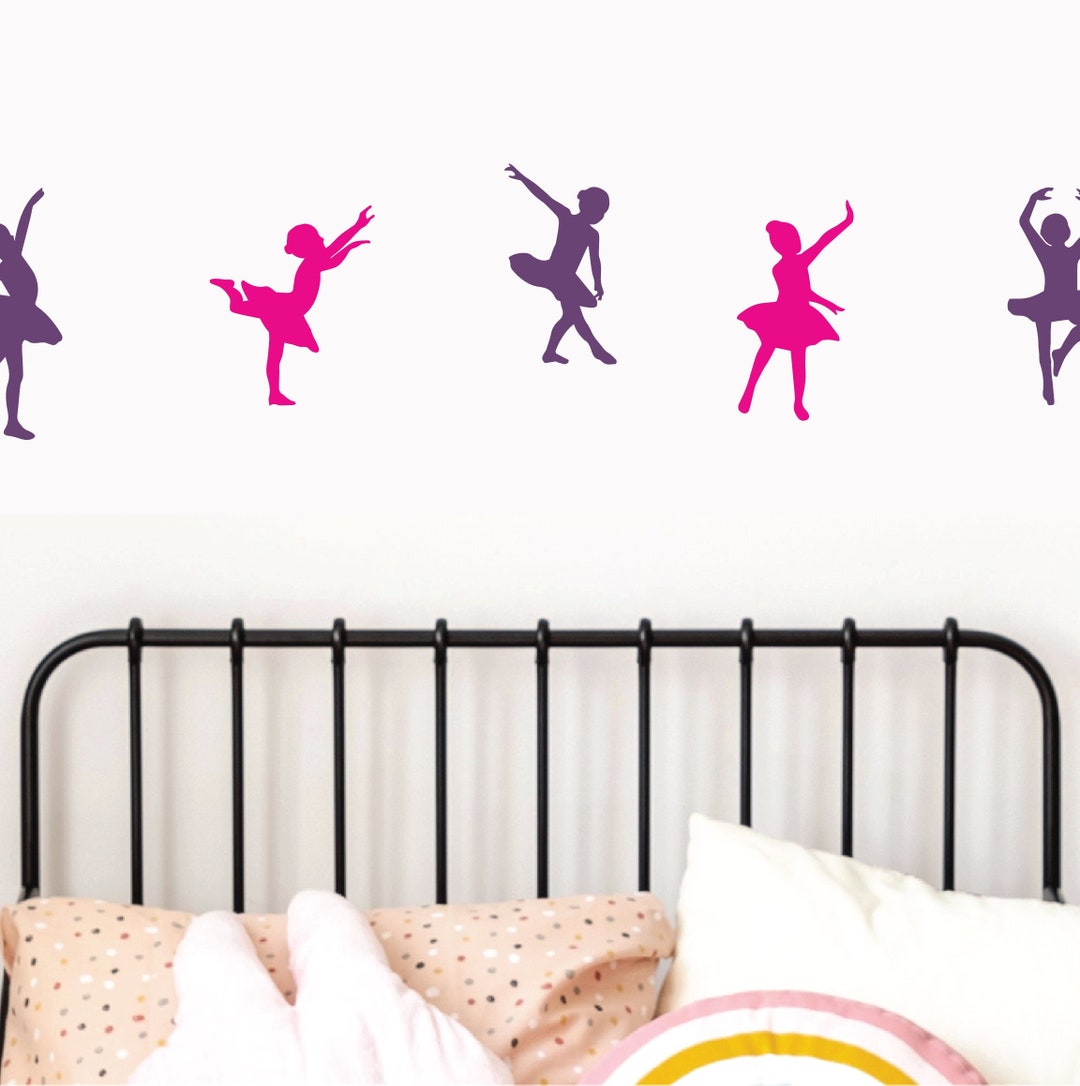 Dancing Dancers Wall Decals, Set of 10, Dancer Ballerina Kids Ballet ...