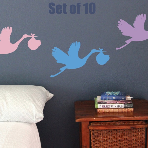 Stork Decals - Etsy