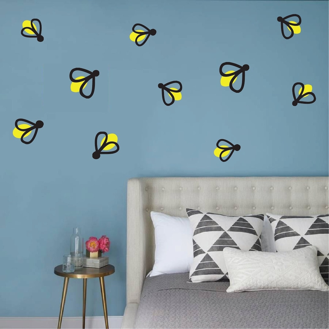Firefly Wall Decals, Set of 10, Fire Flies Fireflies Lightening Bug ...