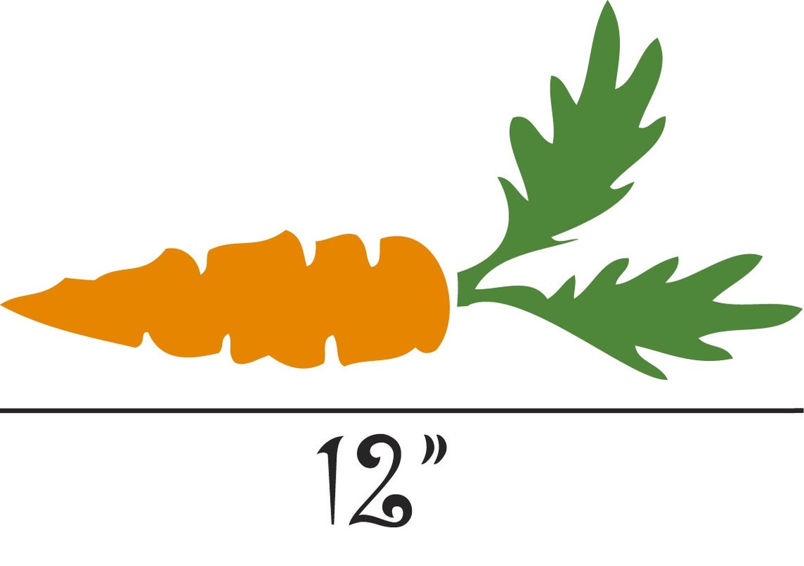Carrot, Wall Decals, Set of 10, Easter Bunny Carrots Stickers Removable ...