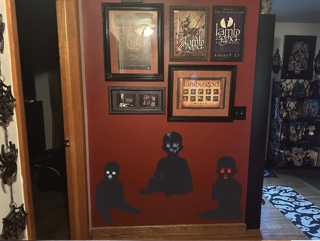 Creepy Baby Wall Decals Set of 7 Demon Devil Evil Eerily - Etsy