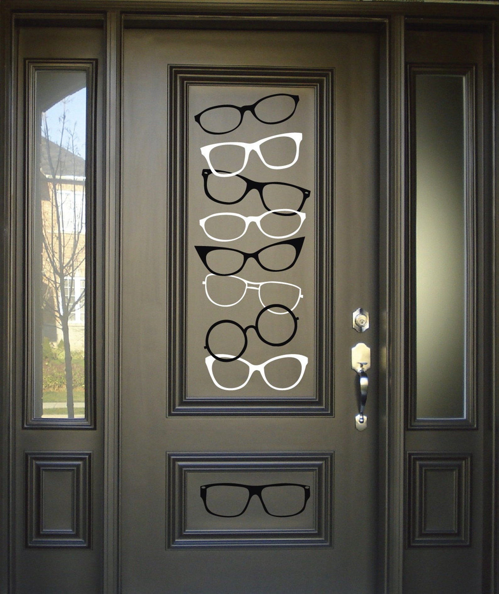 Glasses Wall Decals, Set of 10, Stickers, Geeky, Nurd Love, Decoration ...