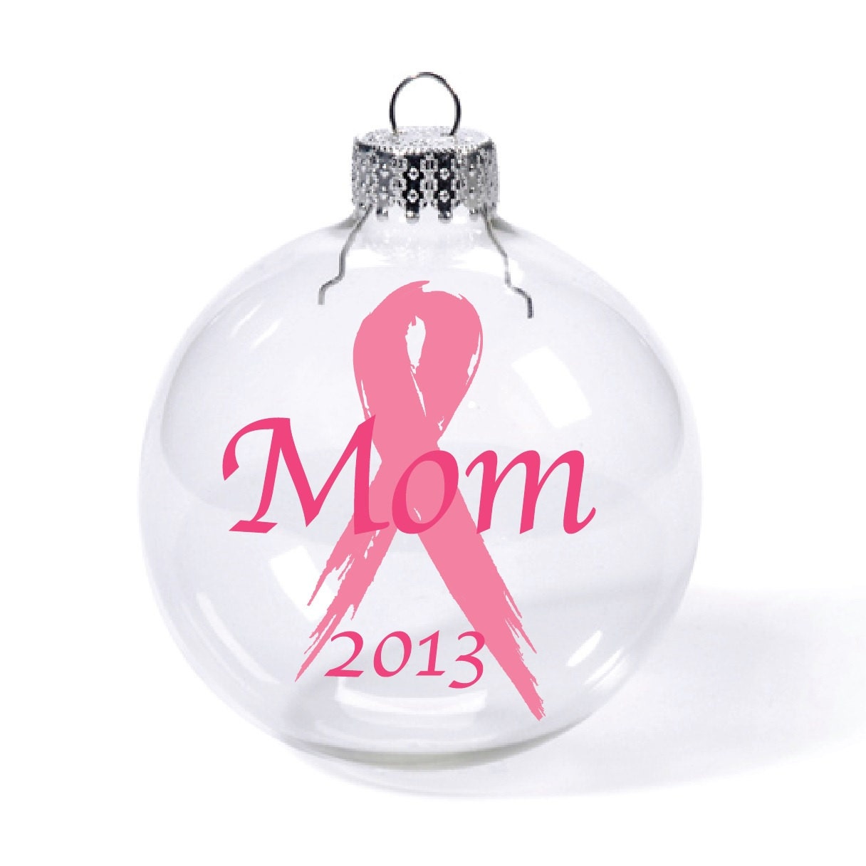 Ribbon Cancer Survivor Fighter Custom Name Date Glass Ball | Etsy