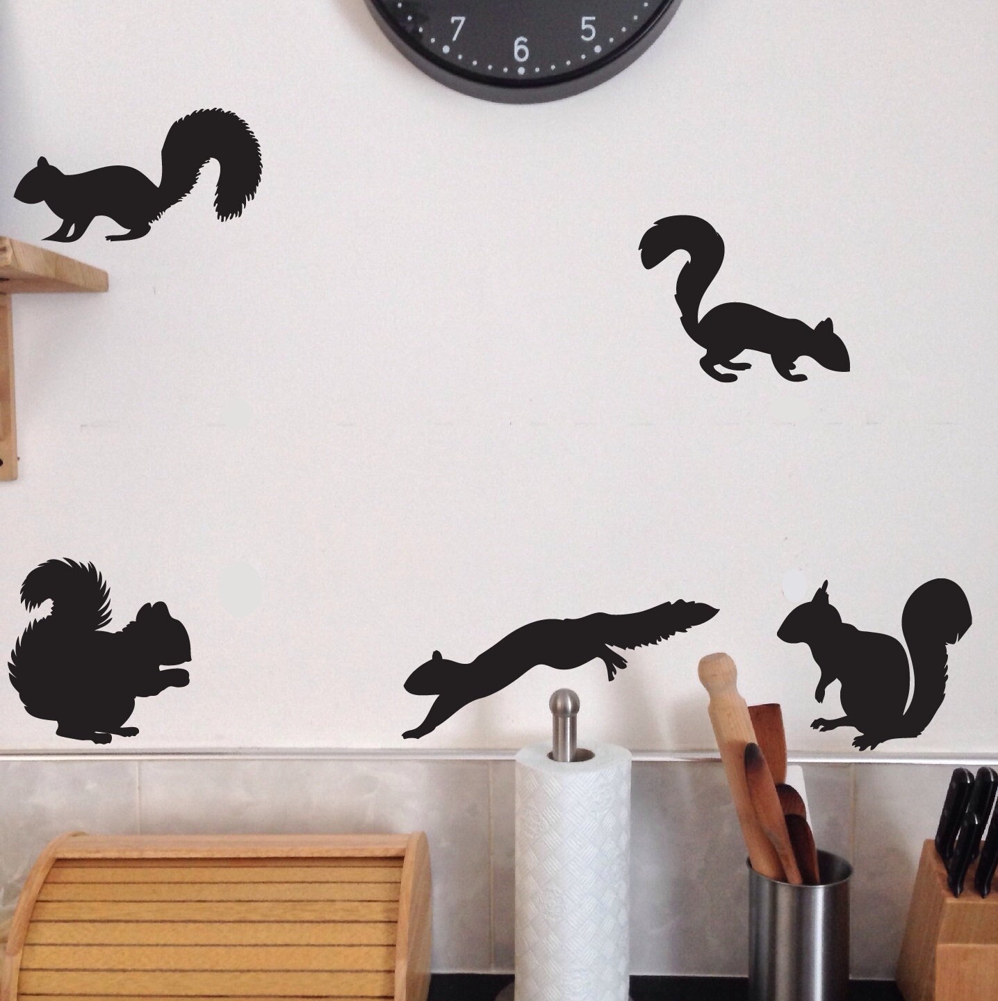 Squirrel Wall Decals Set of 10 Wild Pet Nut Nuts | Etsy