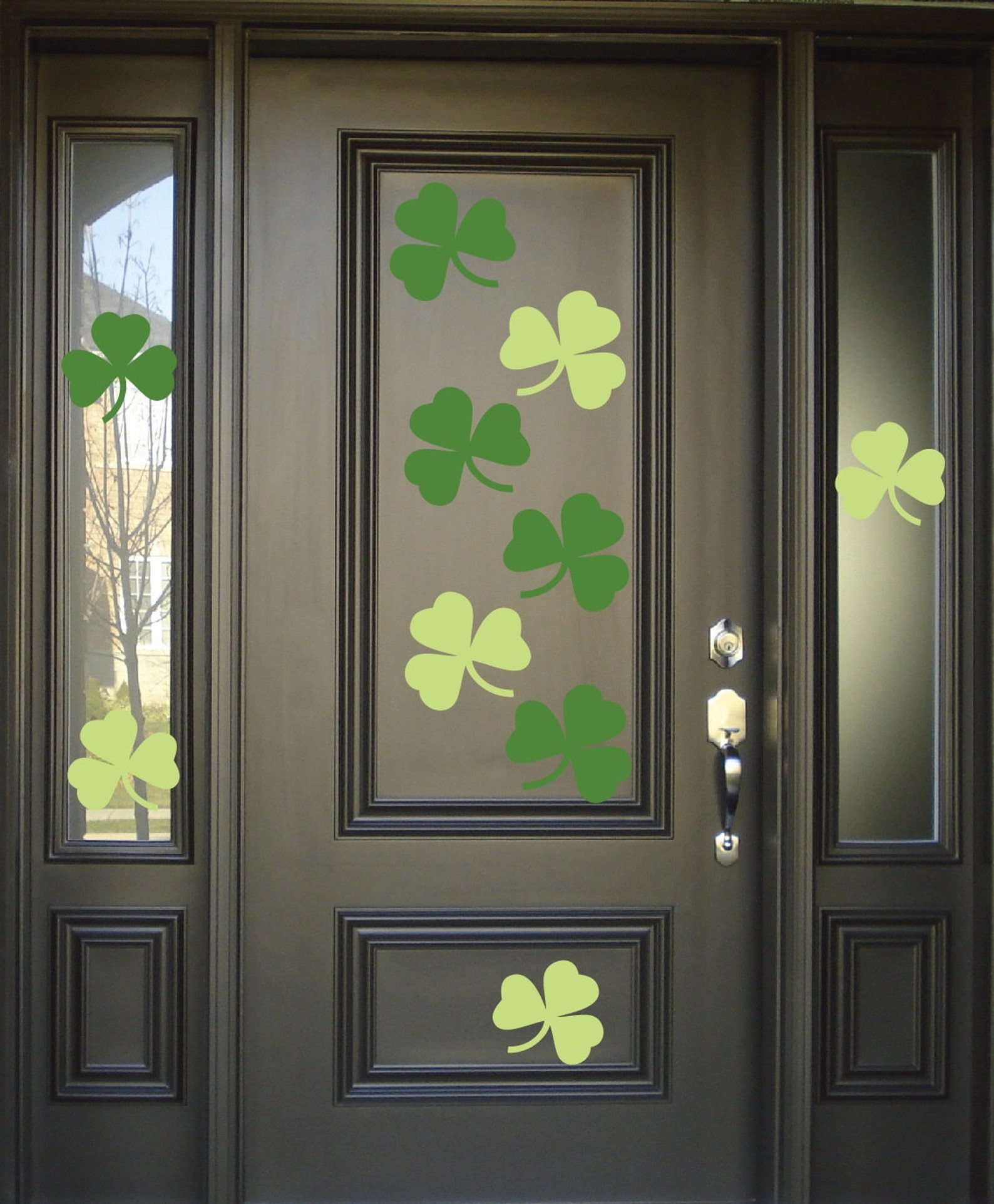 Clovers Wall Decals Set of 10 St. Patrick's day | Etsy