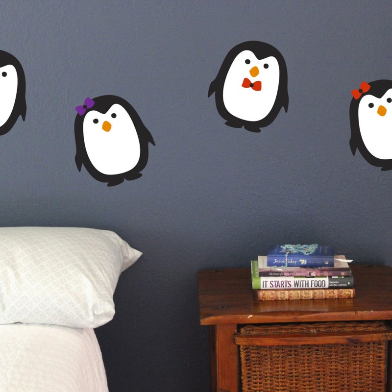 Penguin Wall Decals - Etsy