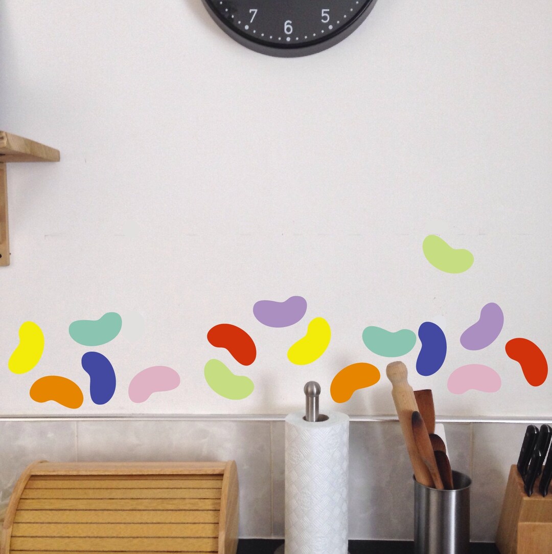 Jelly Beans, Fun Easter Decor, Peel and Stick, Wall Decals, Set of 20 ...