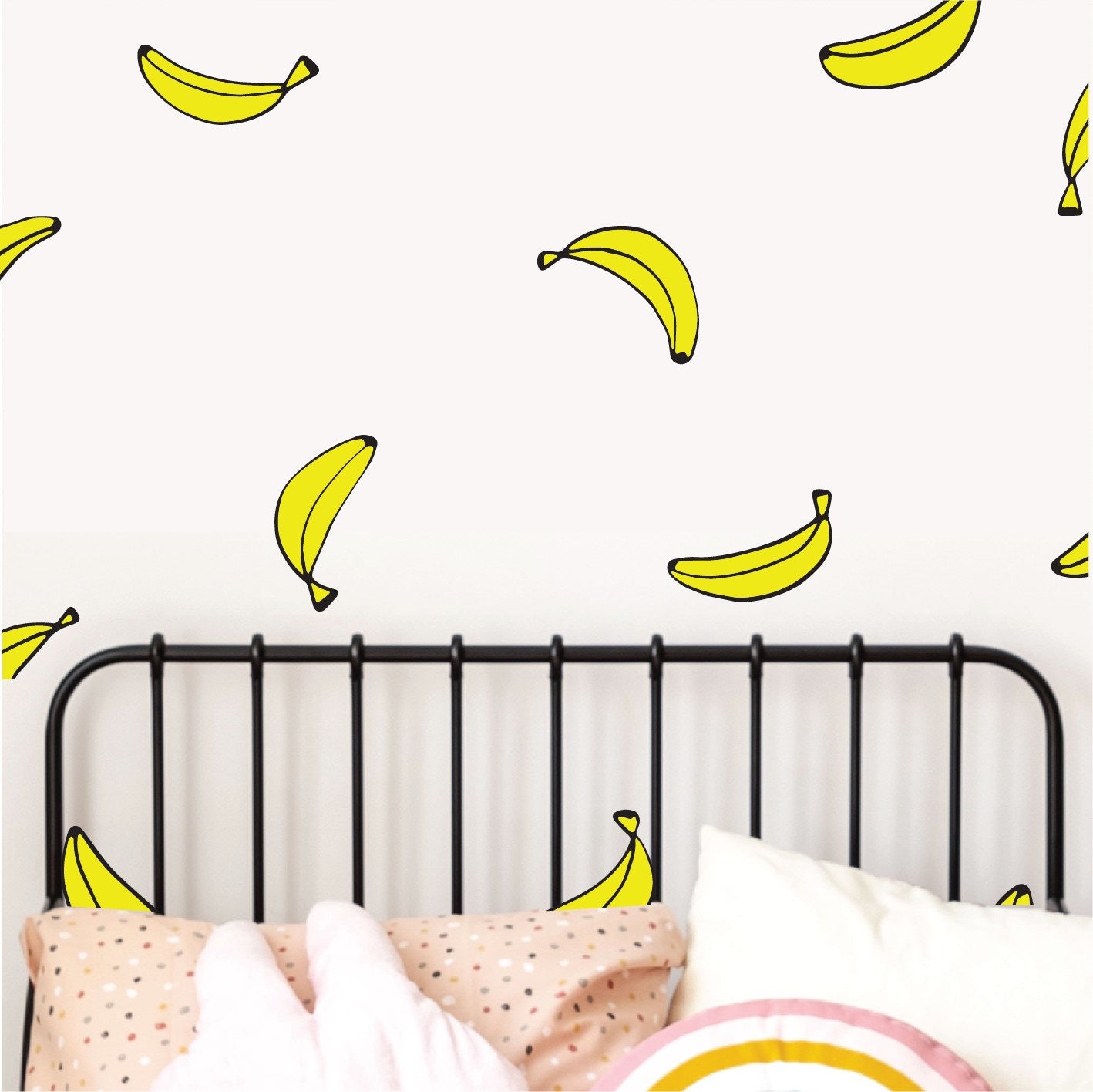 Banana Decals Set of 10 bananas fruit monkey tree food | Etsy
