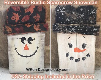 Rustic snowman | Etsy