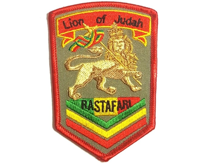 Lion of Judan Rastafari Iron-on Patch Embellishments DIY - Etsy
