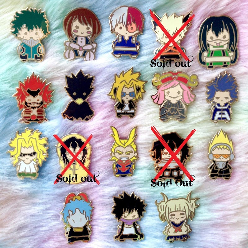 Mha Pin Badges - Etsy UK