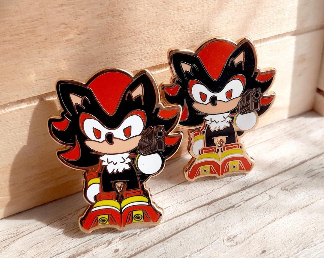Cute Shadow Pin, Chibi Enamel Pin, Video Game Pin, Nostalgic Pin, Pin ...