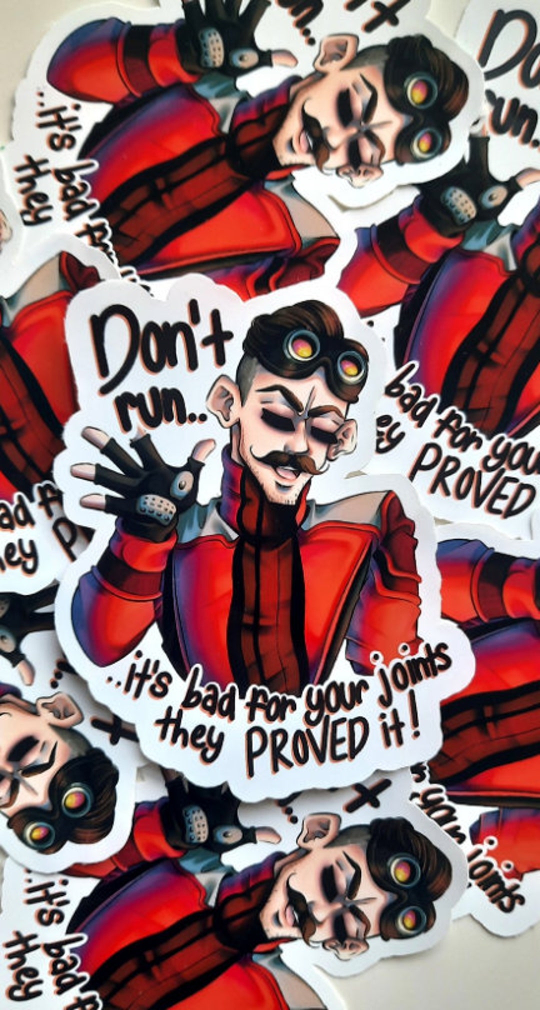 Don't Run Sticker, Video Game Stickers, Funny Sticker Gifts, Jimbotnik ...