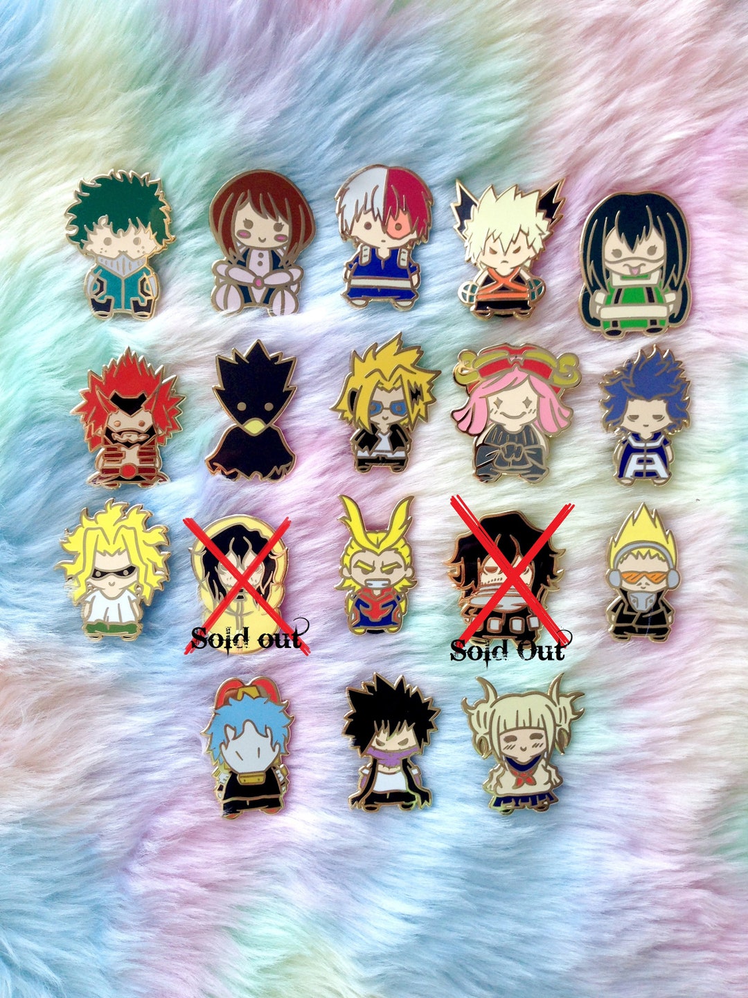 Chibi Academia Pins, MHA Chibi Pins, Cute Anime Chibi Pins, Cute Anime ...