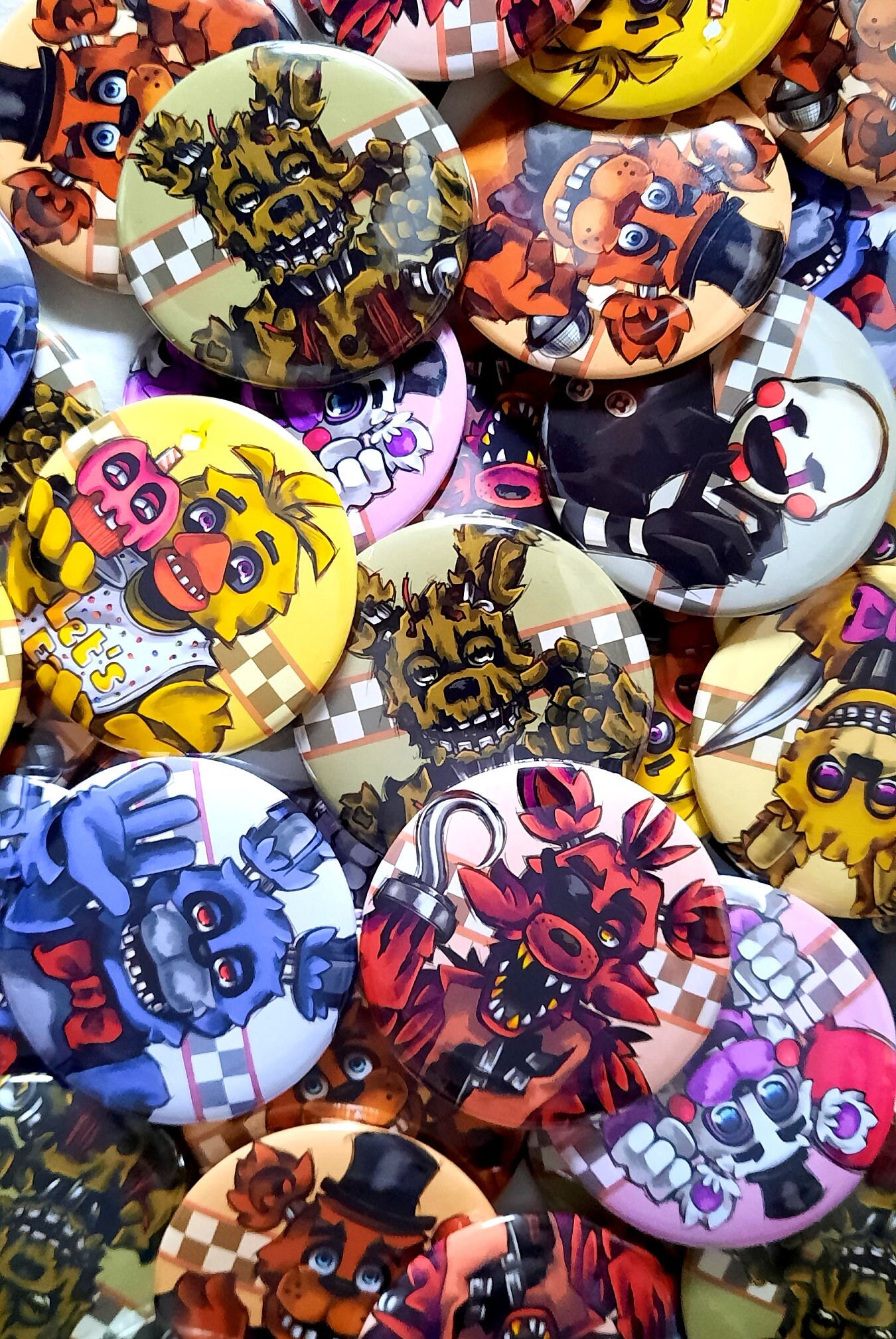 FNAF Button Badges - Etsy New Zealand