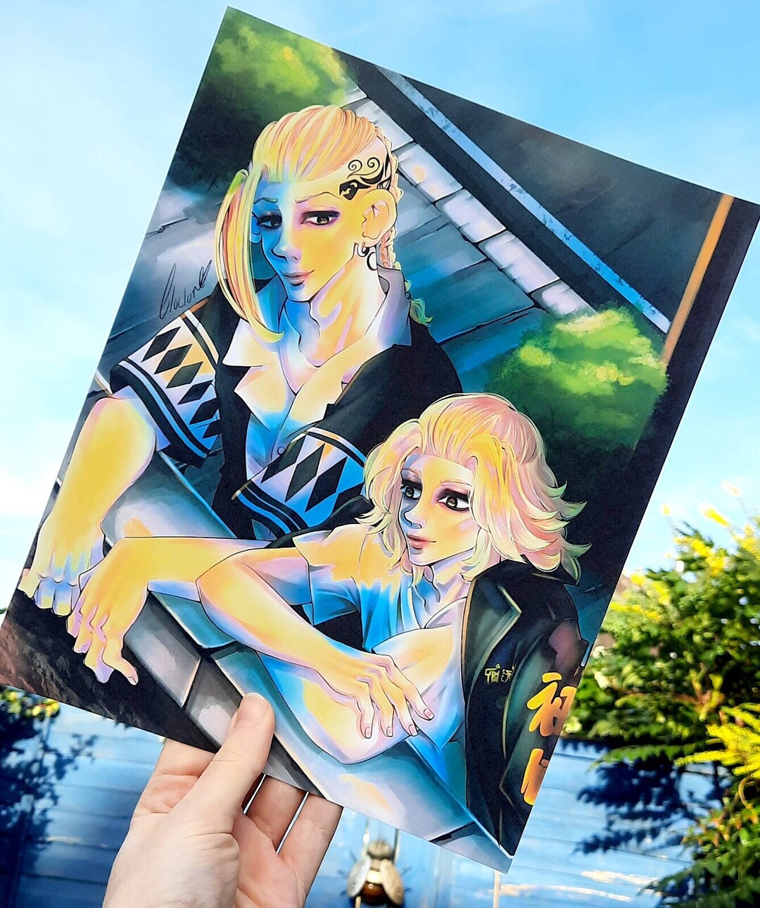 Manji Gang Leaders, Anime Art Print, Cool Anime Gifts, Digital Art ...