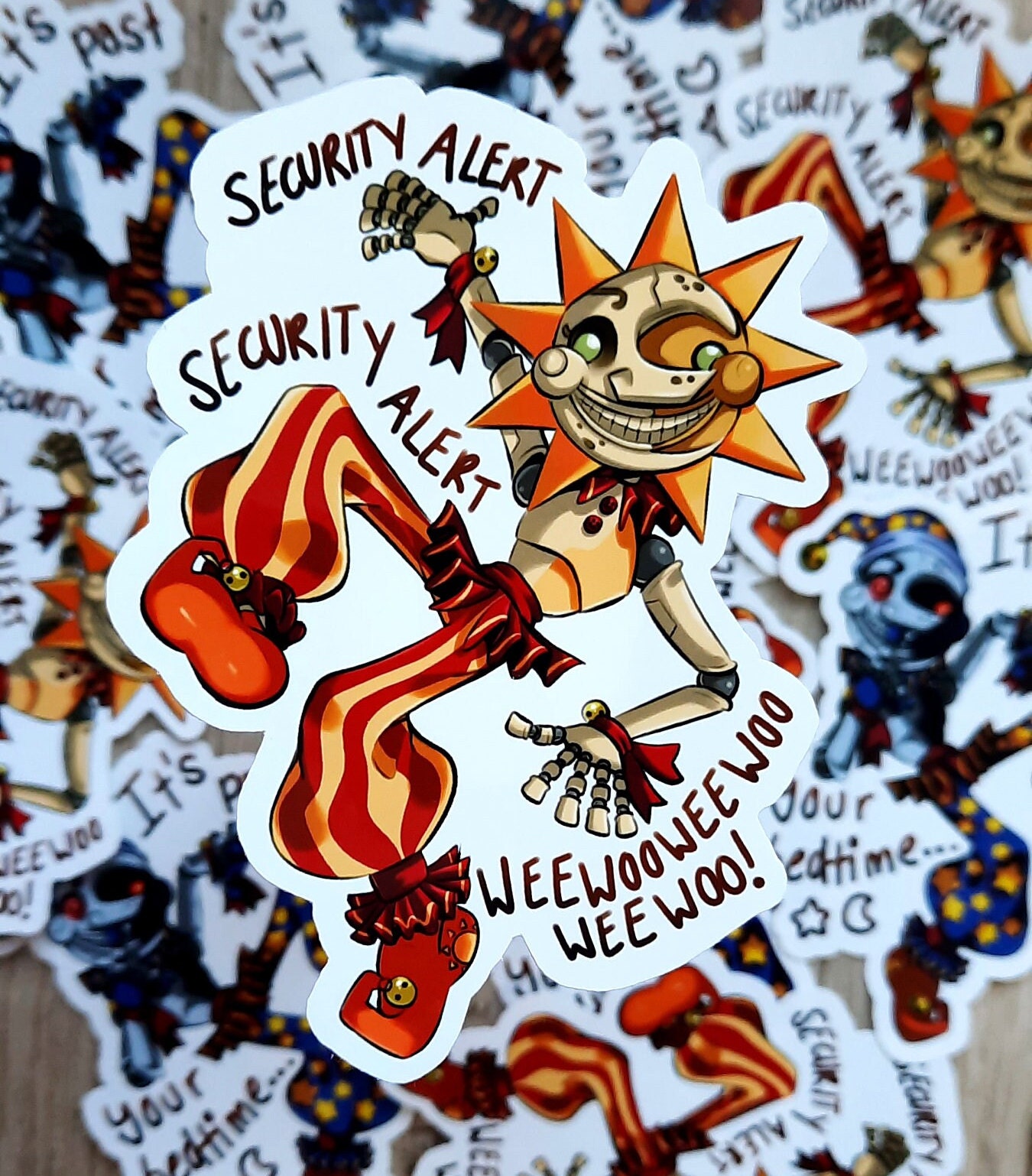 Sun/moon Stickers, FNAF Stickers, FNAF Gifts, Horror Video Game ...