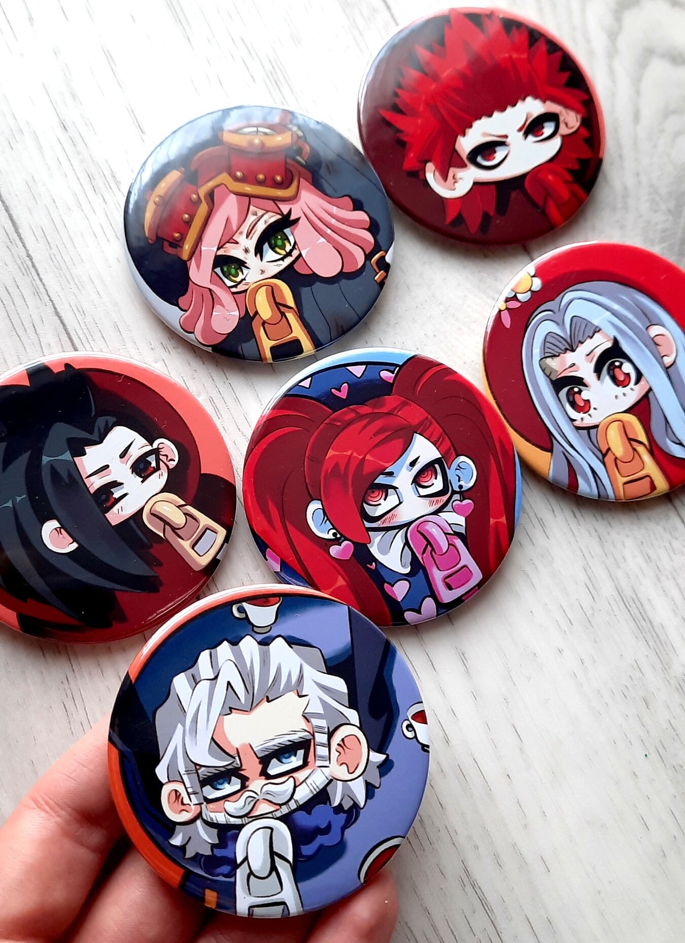 Sleeping Bag Badges, MHA Cute Badges, Cute Anime Badges, BNHA Button ...