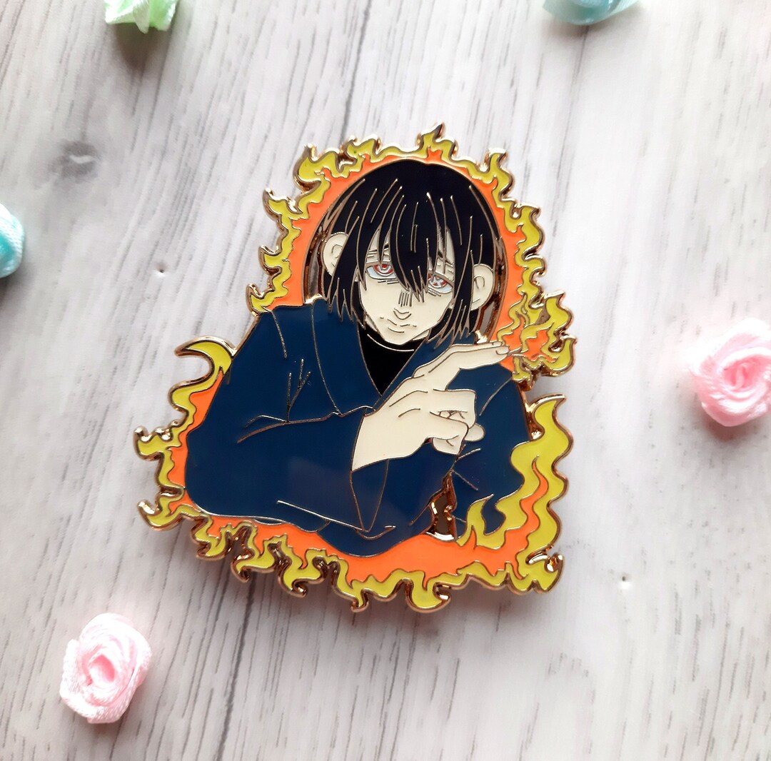 Company 7 Enamel Pin, Anime Enamel Pins, Anime Pin Gifts, Fire Anime ...
