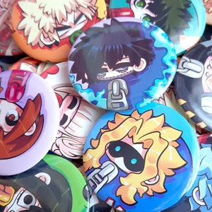 Sleeping Bag Badges, MHA Cute Badges, Cute Anime Badges, BNHA Button ...
