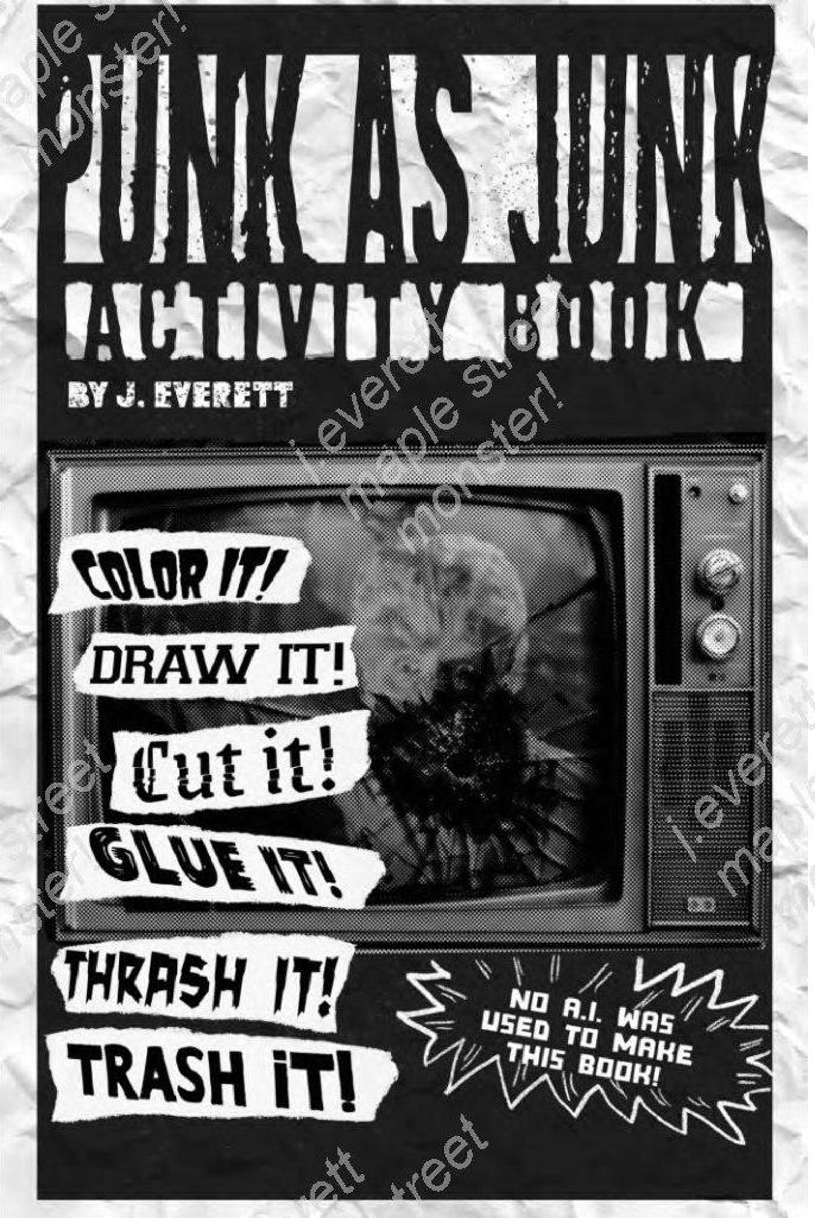 Punk as Junk Coloring and Activity Book! - Etsy