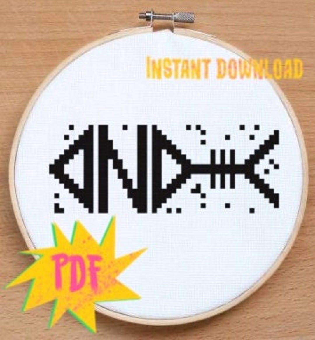 Dayz N Daze Cross Stitch Pattern - Folk Punk Rock Crust Metal Rock - Etsy