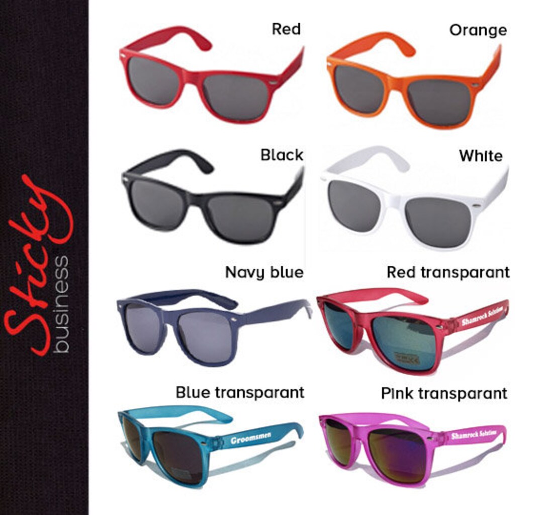 Custom Sunglasses With Text, Bachelor Party Sunglasses, Personalized ...